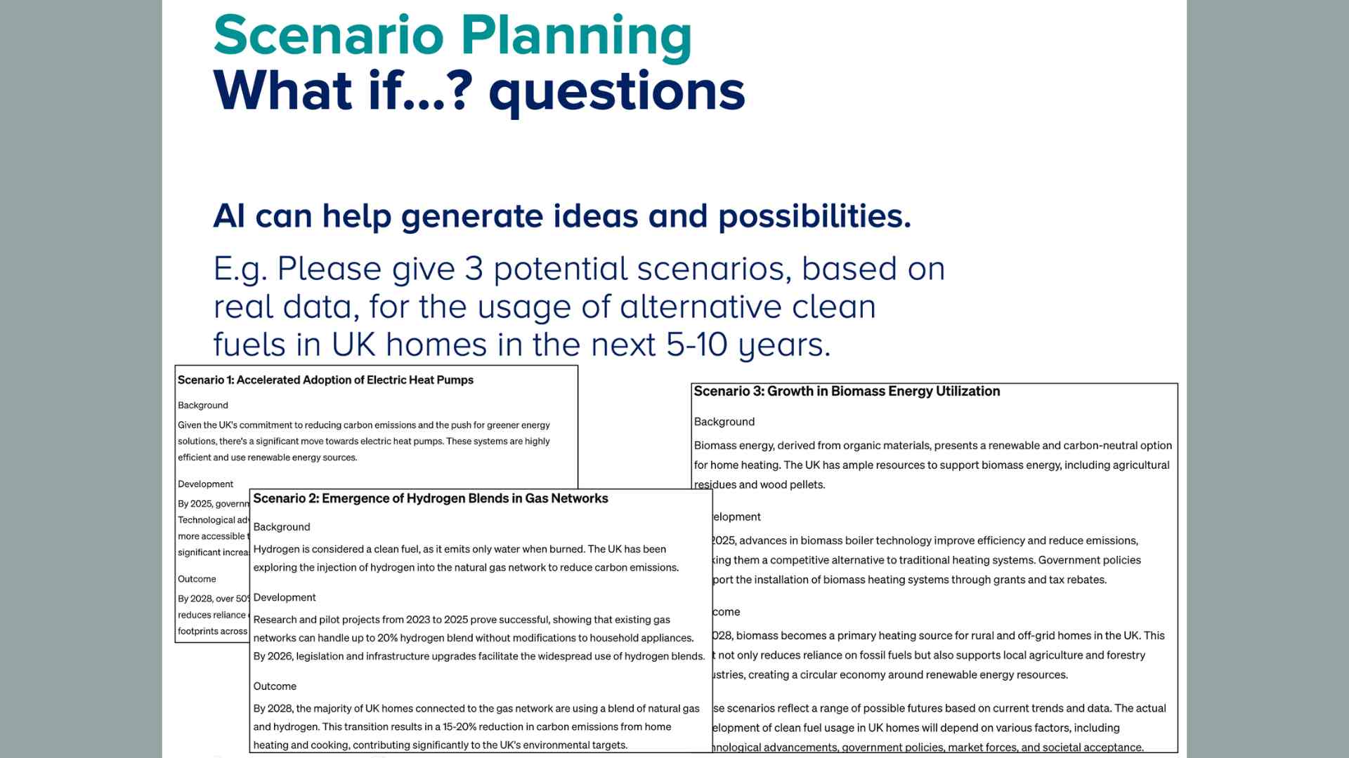Scenario Planning Guide for Sustainable Innovation - The Big Bang Partnership